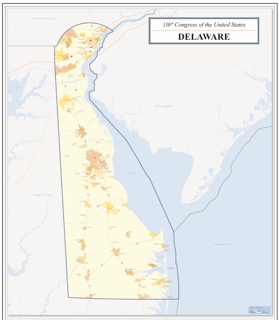 State redistricting information for Delaware