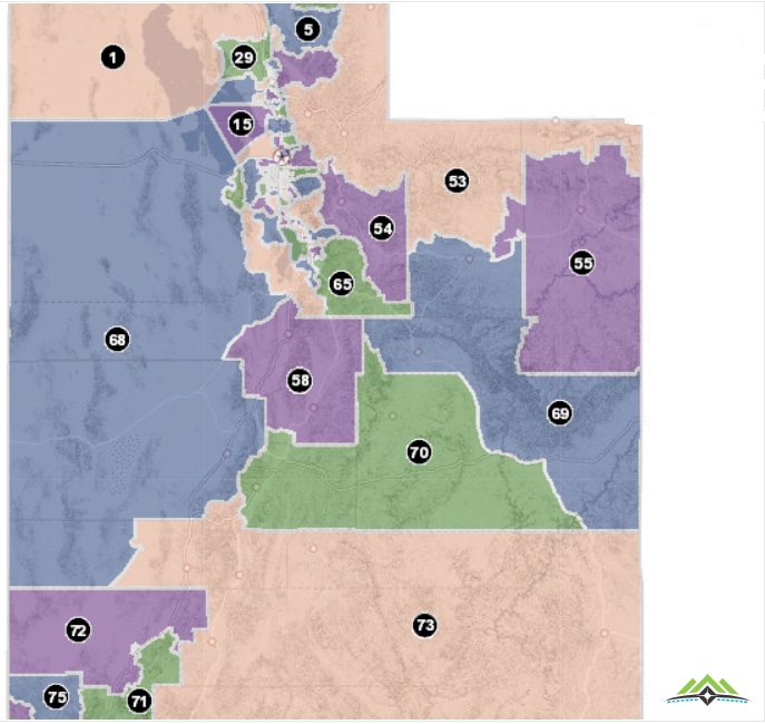 State redistricting information for Utah