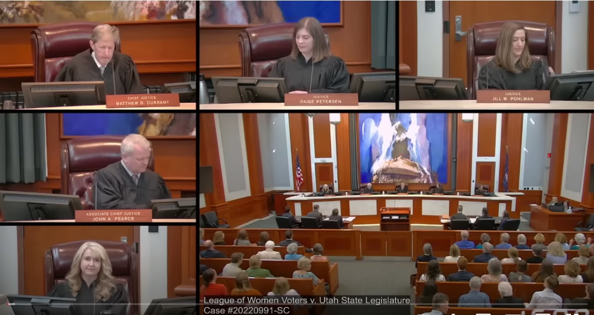Watch Utah Supreme Court Oral Argument In Congressional Map Partisan